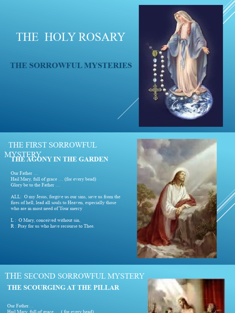 The Sorrowful Mysteries | PDF | Rosary | Mary, Mother Of Jesus