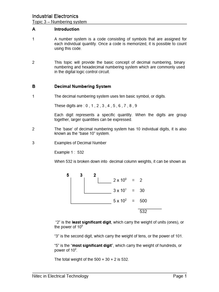 Ie Topic 3 Numbersystem Pdf Mathematical Notation Theory Of Computation 1716