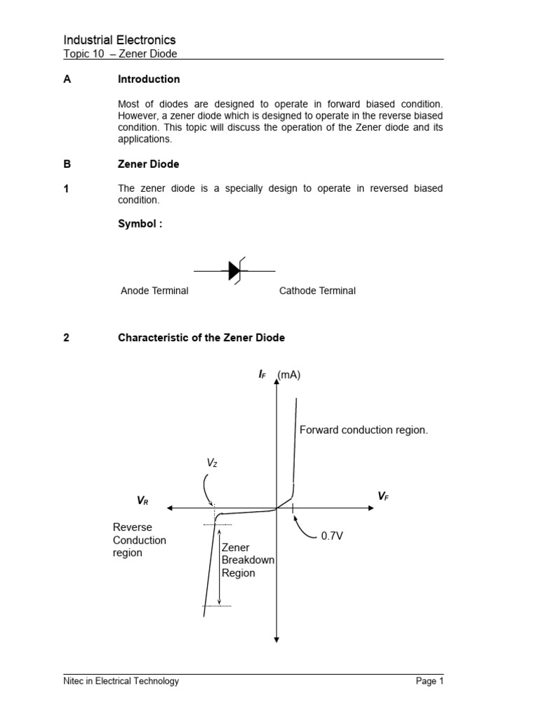 IE-Topic 10-Zener Diode | PDF