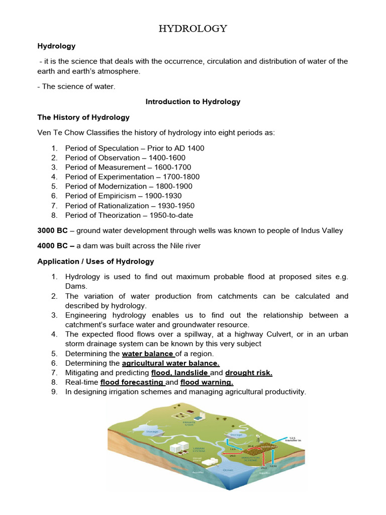 Hydrology Lesson 1 | PDF | Water Cycle | Hydrology