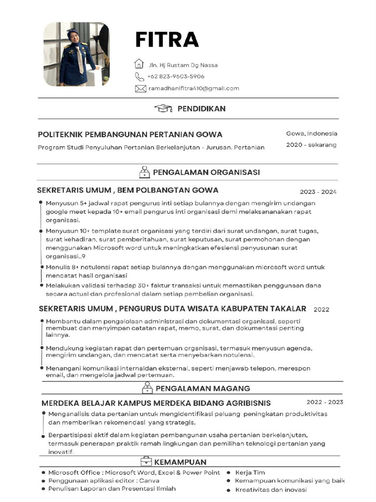 CV Fitra | PDF