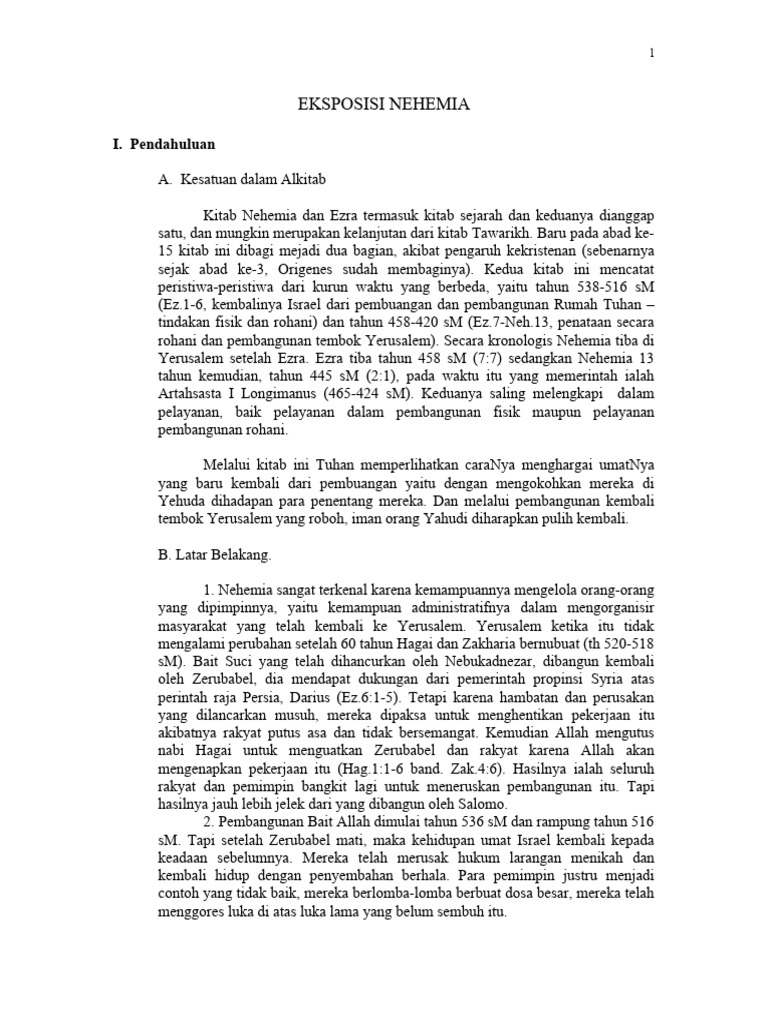 Pentingnya Jabatan Nehemia di Babel | PDF