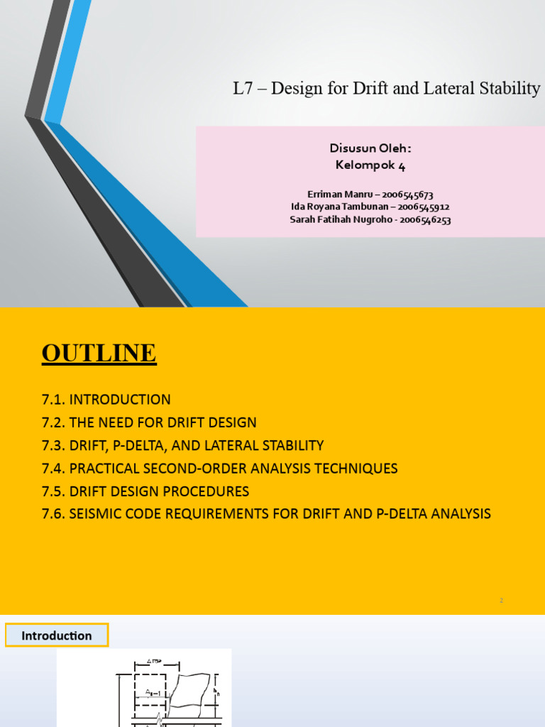 L7-Design For Drift-Lateral Stability-Kelompok 4 | PDF | Beam ...