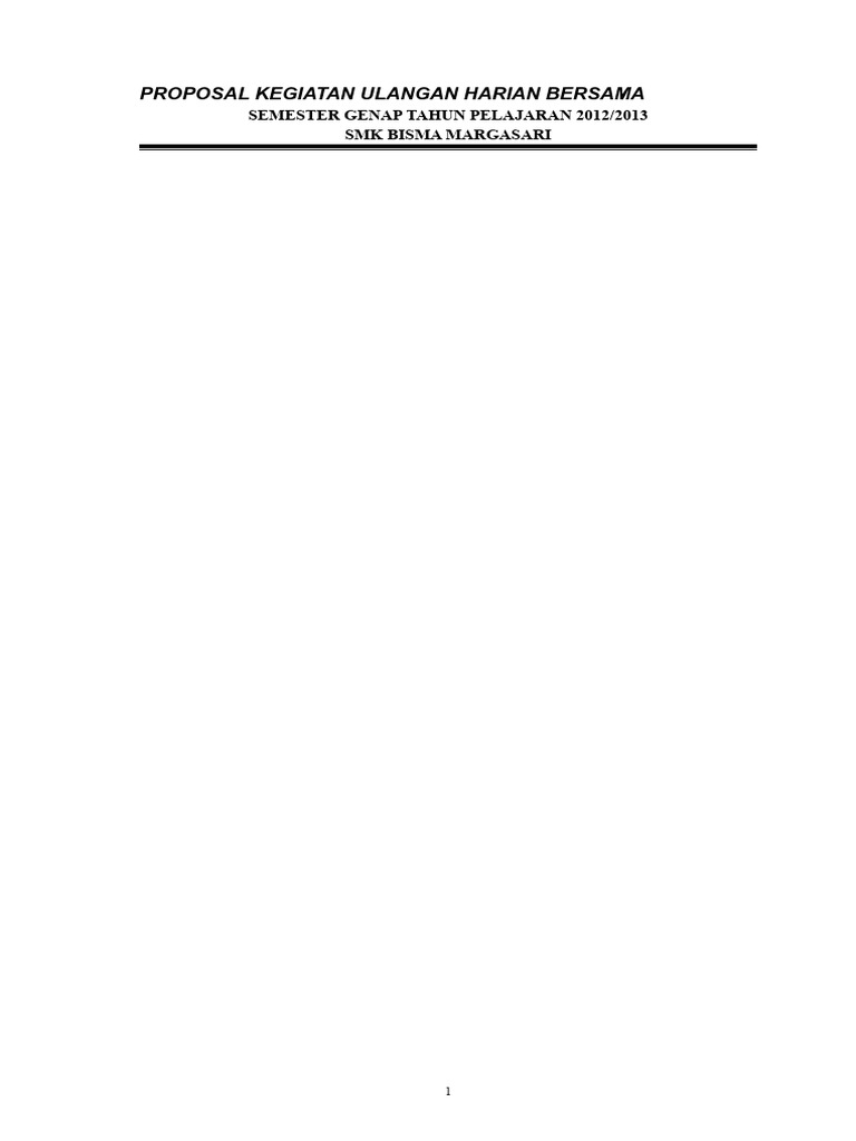 Proposal PTS 2023-2024 | PDF