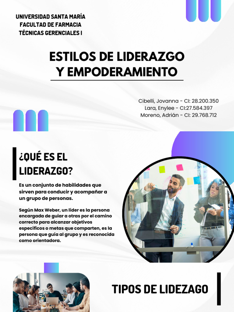 SIN TERMINAR Estilos de Liderazgo y Empoderamiento | PDF