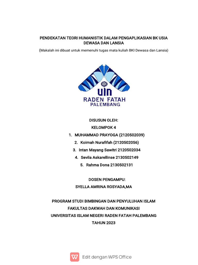 Kel4 Bki Dewasa Dan Lansia | PDF