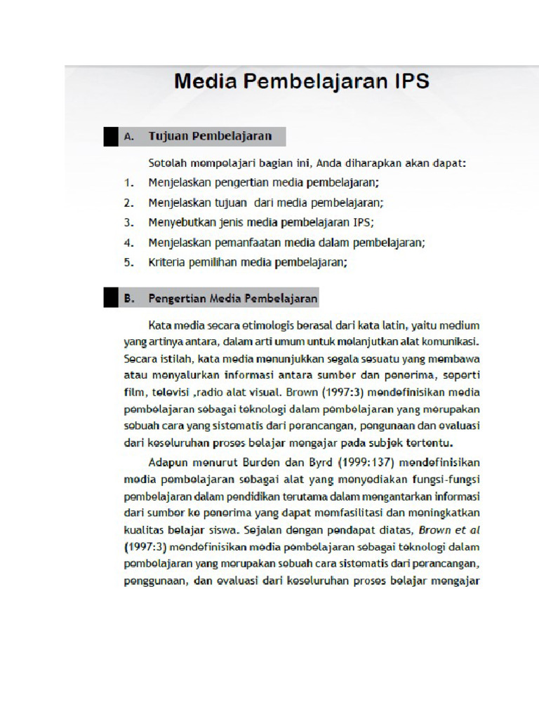Media Pembelajaran IPS | PDF