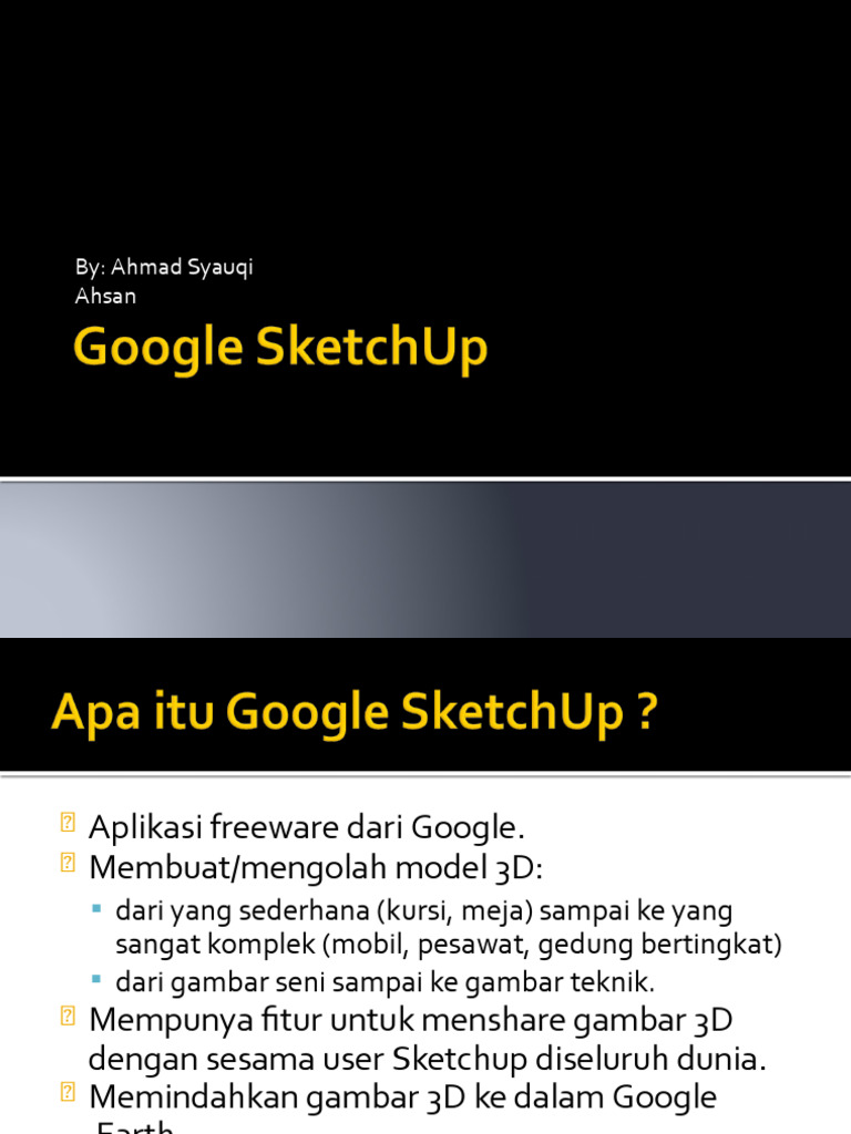 Materi Sketchup 3D | PDF