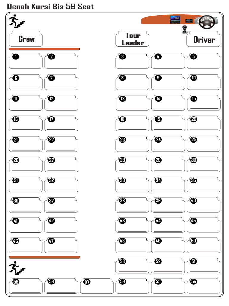 Denah Bangku 59 Seat | PDF