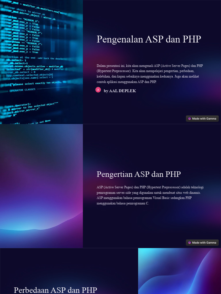 Pengenalan ASP Dan PHP | PDF