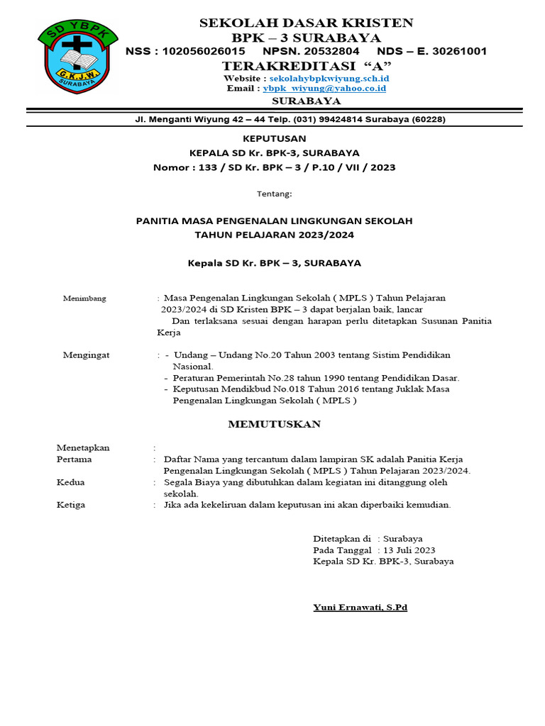 SK MPLS SD 2023-2024 | PDF