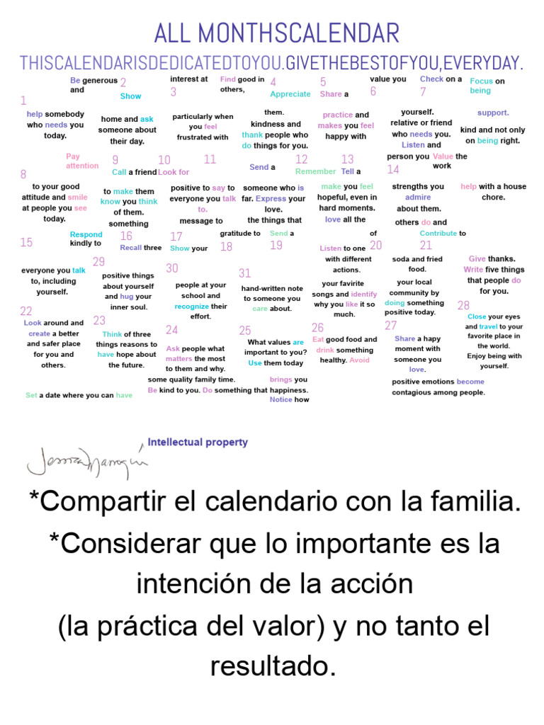 All Months Calendar | PDF