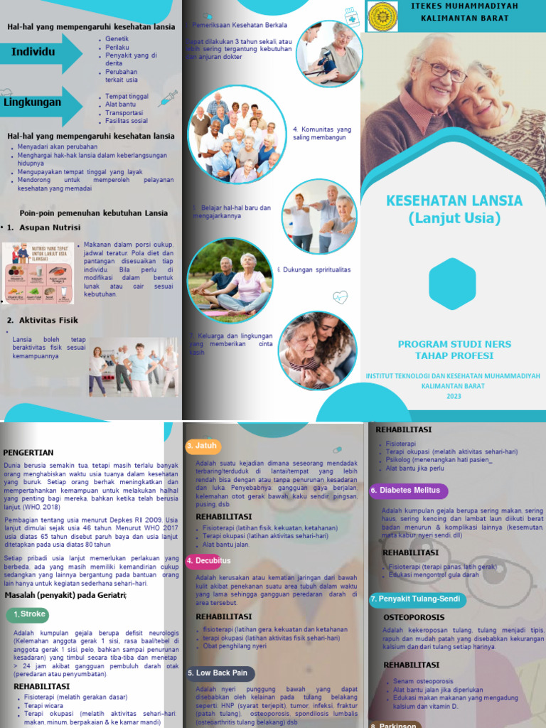 Leaflet Lansia s1 | PDF
