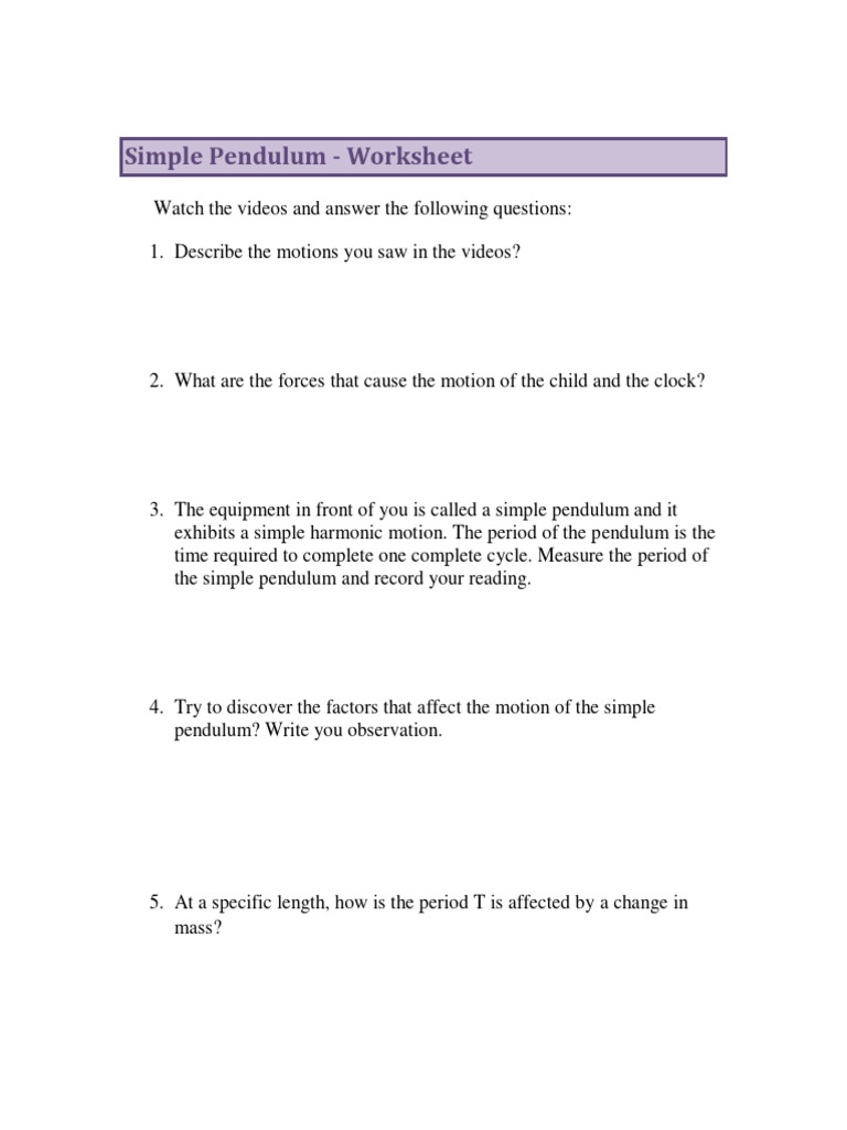 Pendulum (2) 2 | PDF