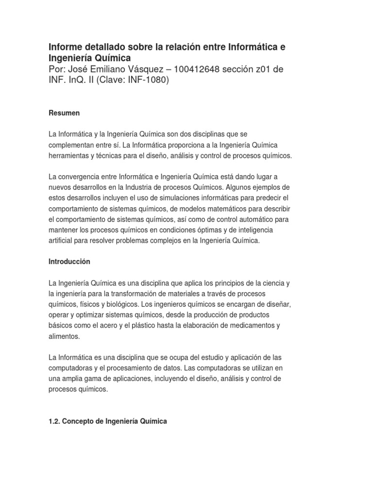 Tarea 1 Informática 2 | PDF