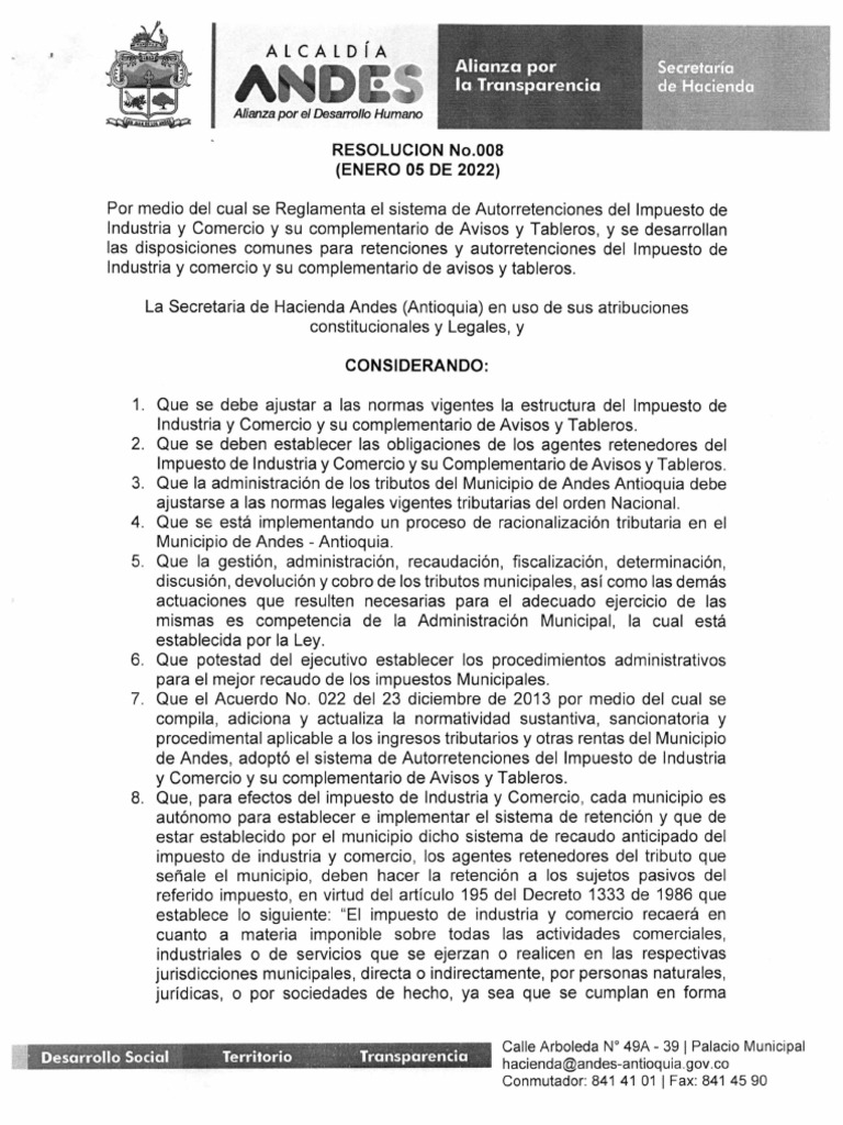 Autorretención Ica 2022 | PDF