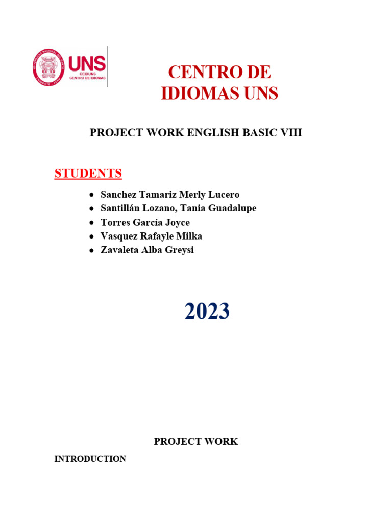 Guion para Ingles Project Word Basico Viii | PDF