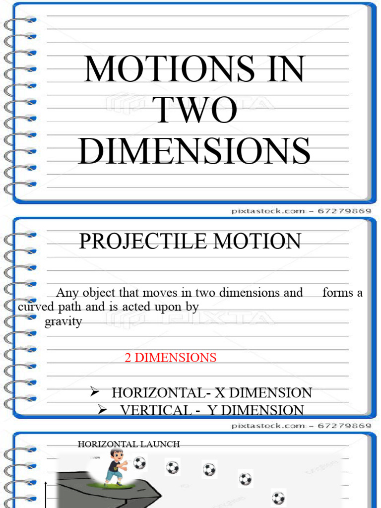 Motions in Two Dimensions | PDF