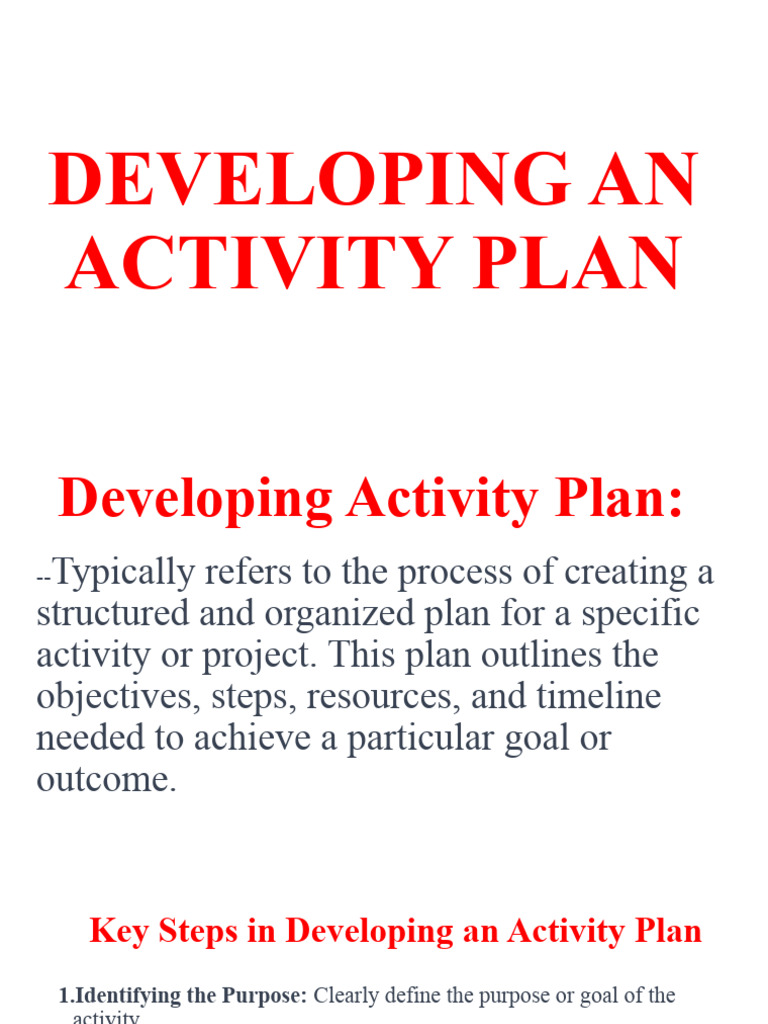 Activity Planning Guide for Educators | PDF