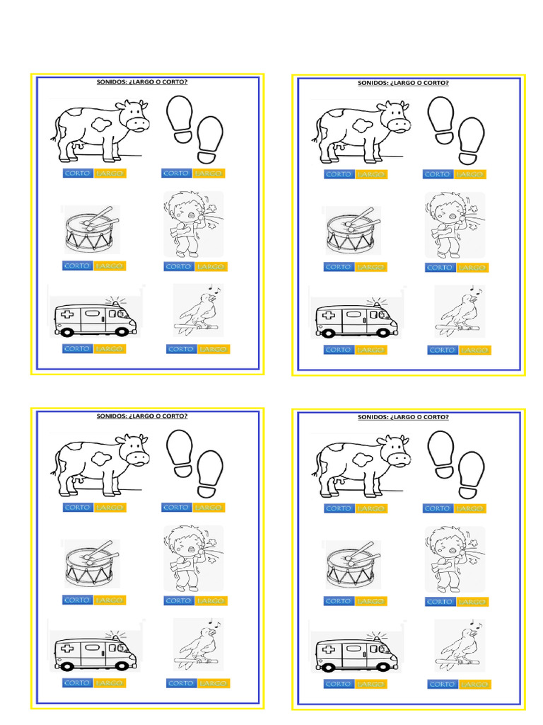 Sonidos Largo y Cortos | PDF