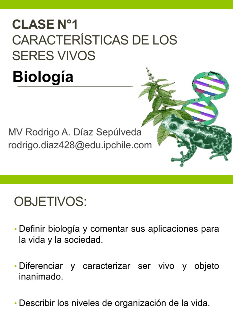 Introducción a la Biología y Seres Vivos | PDF