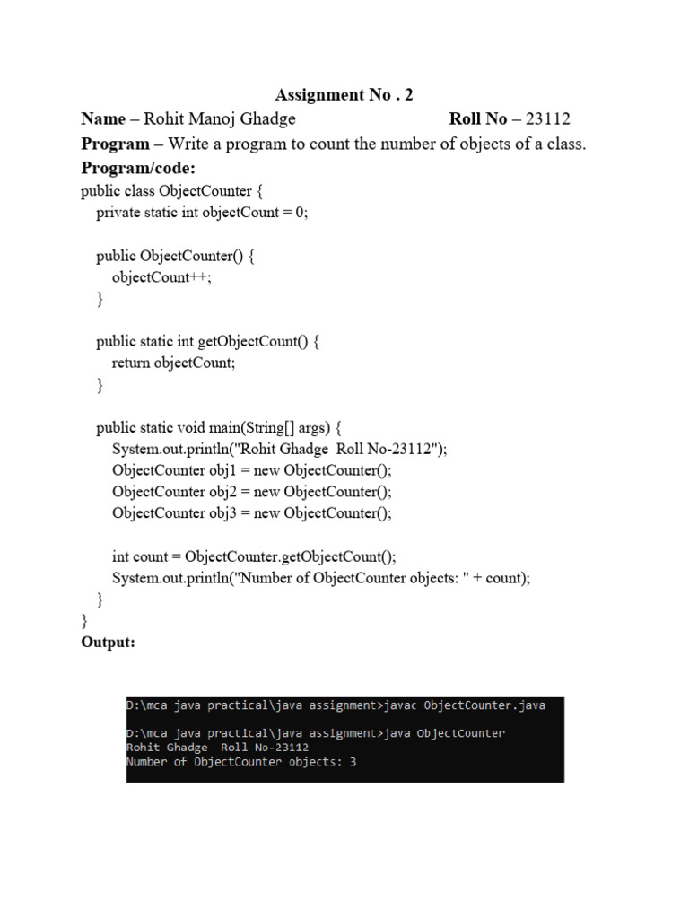 Final Java Experiment | PDF