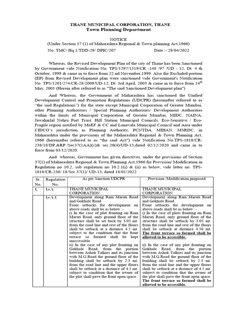 Town Planning Department | PDF