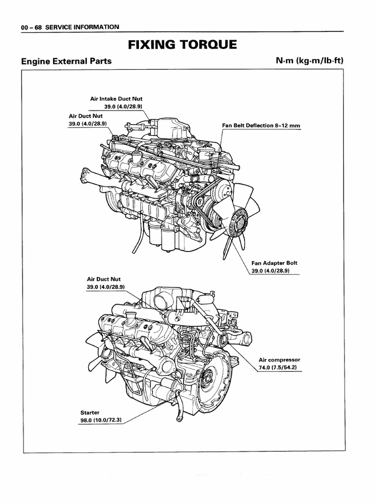 Isuzu 10pe1 Engine-Torque | PDF