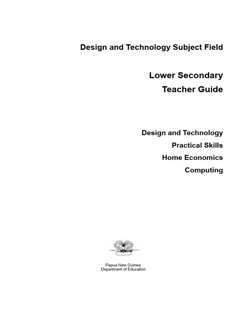 Teachers Guide Lower Secondary Design Technology | PDF