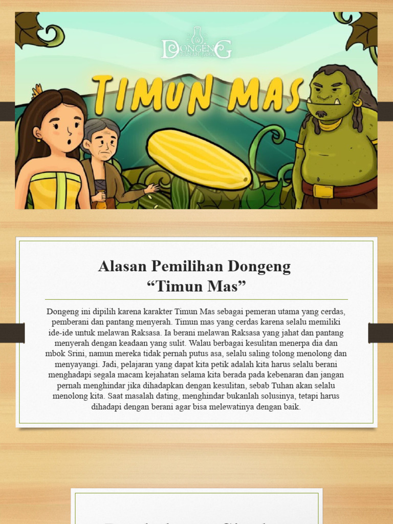 Rancangan Dongeng Timun Mas | PDF
