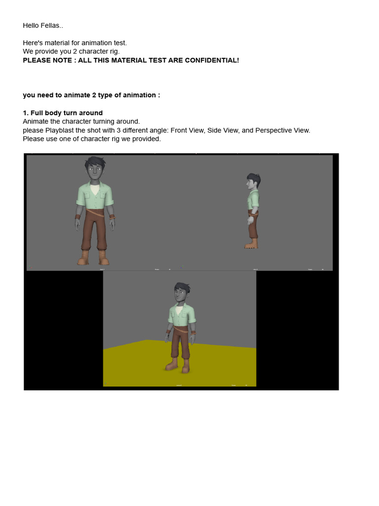 Anim Test - Instruction | PDF