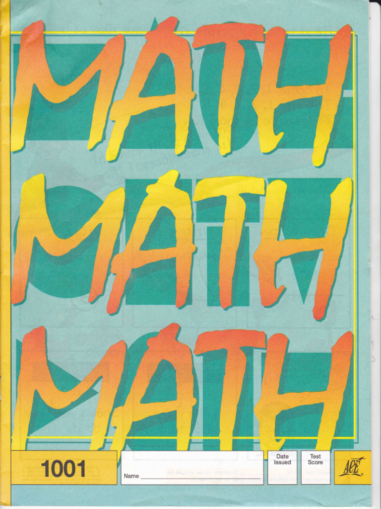 Ace Math 1001 | PDF