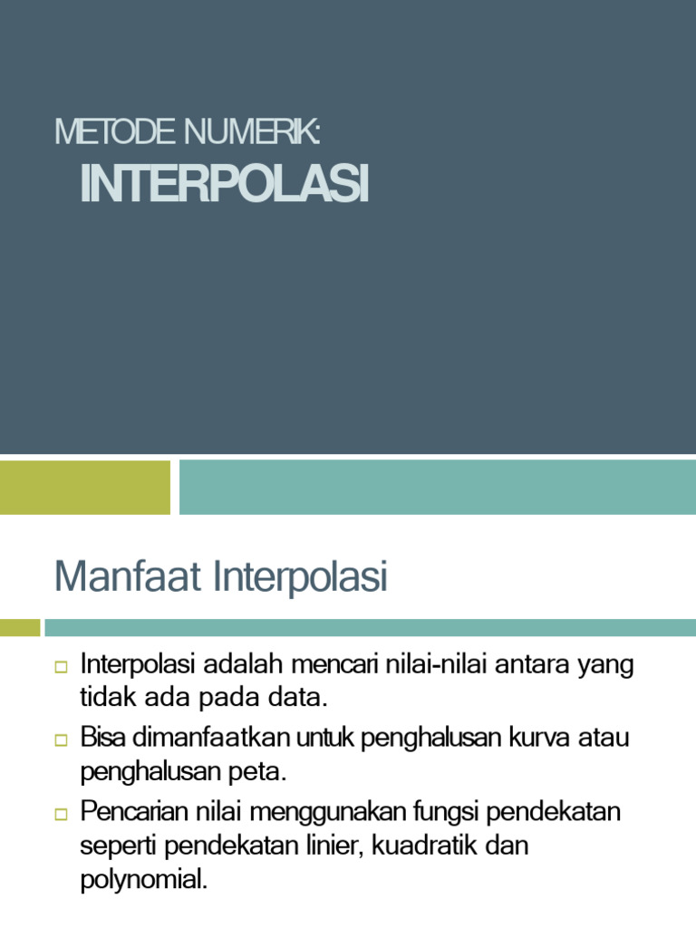Interpolasi Bab 4 | PDF