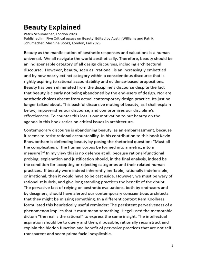 Beauty Explained | PDF