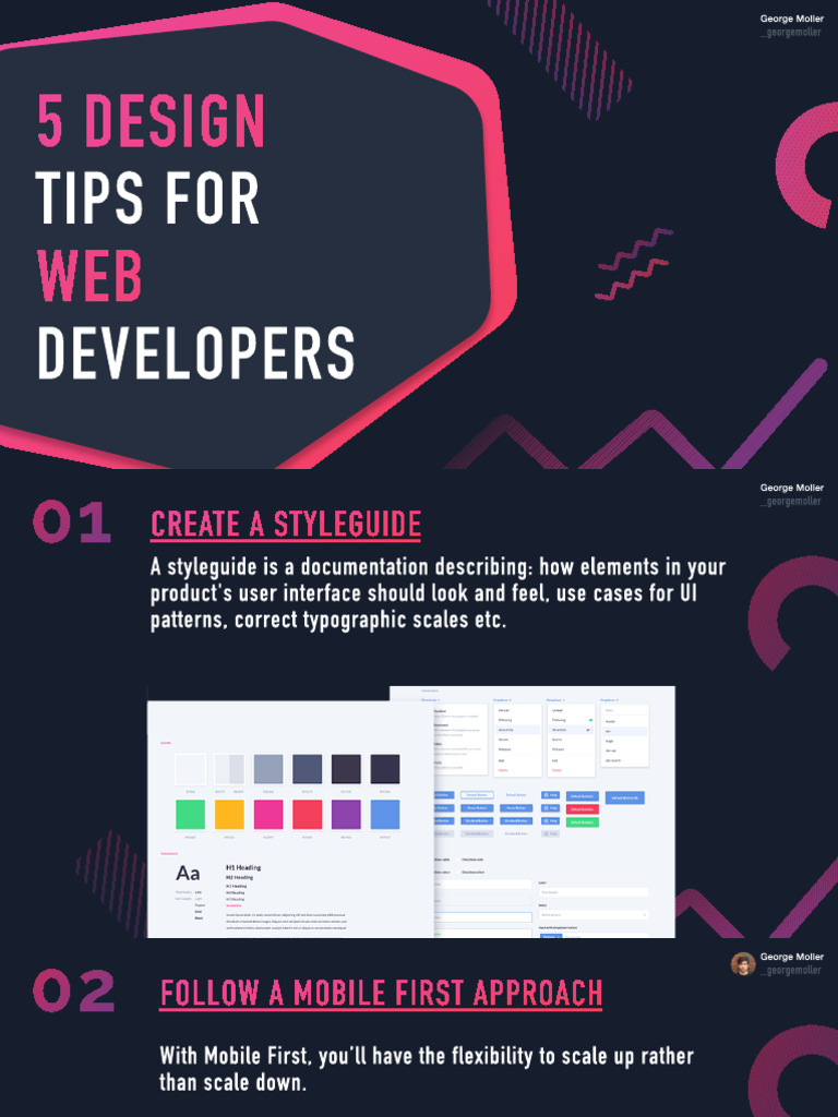 5 Design Tips For Web Developer | PDF
