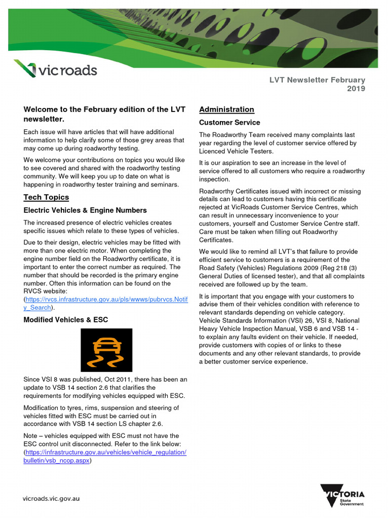 LVT Newsletter Feb 2019 | PDF