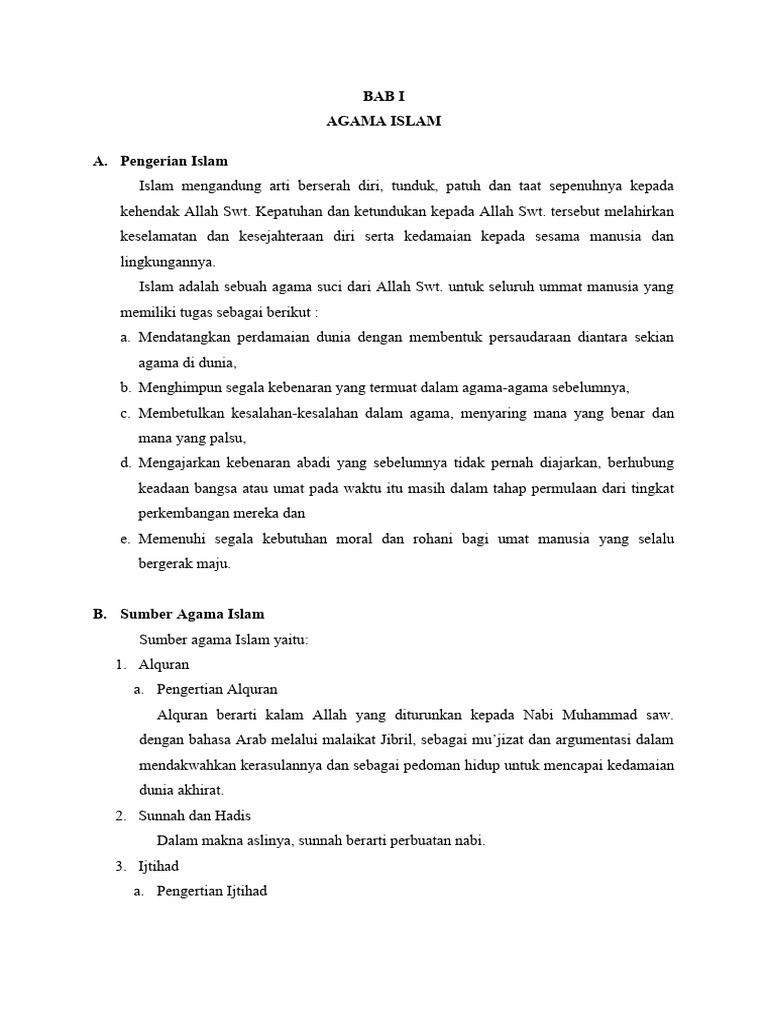 Rangkuman Agama Hilya | PDF