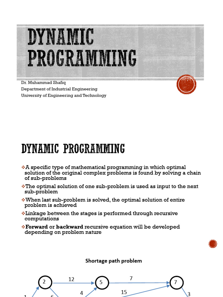 Lec. 3 Dynamic - Programming | PDF Lec. 3 Dynamic - Programming | PDF