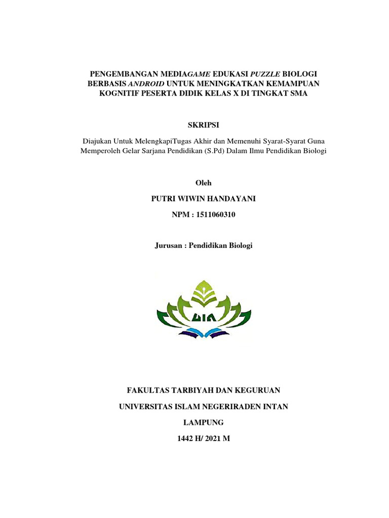 Perpus Pusat Putri Wiwin Handayani | PDF