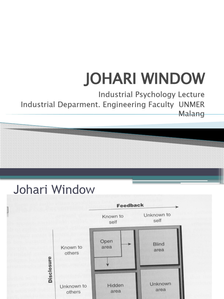 5 - Johari Window | PDF