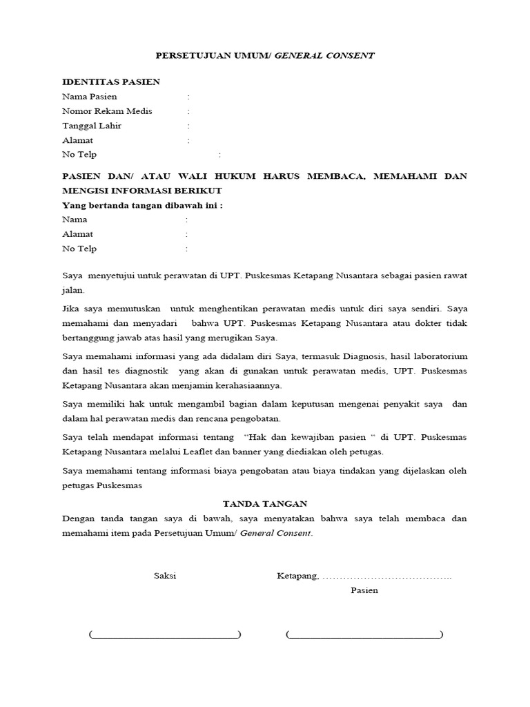 General Consent | PDF