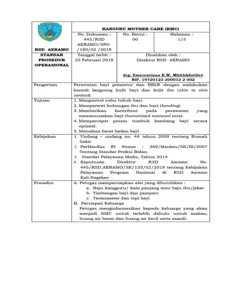 Kanguru Mother Care (KMC) | PDF