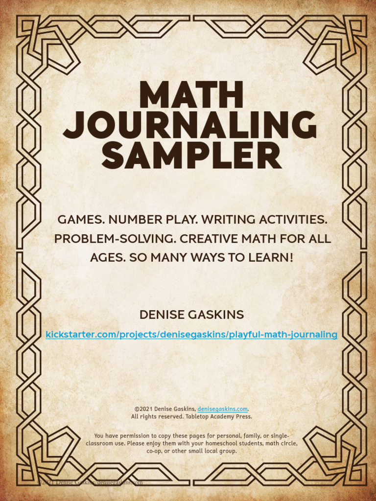 Math Journaling Prompts for Kids | PDF