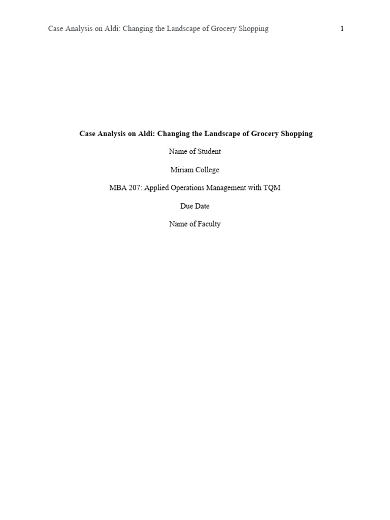 Case-Study - Week 1 | PDF