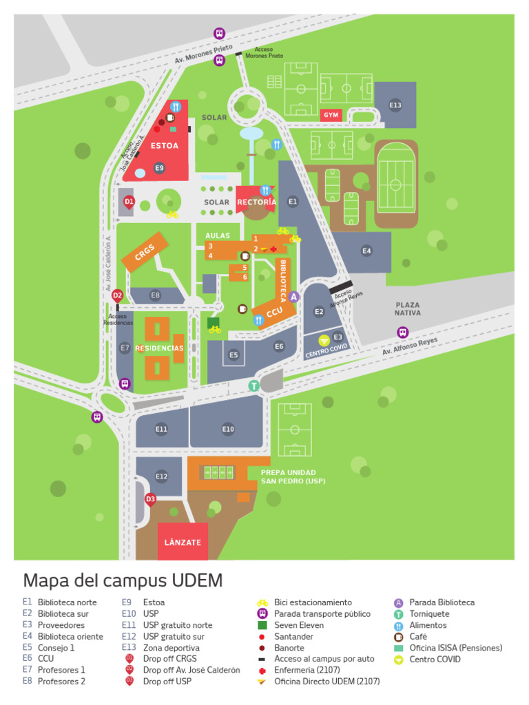 Mapa del Campus UDEM | PDF