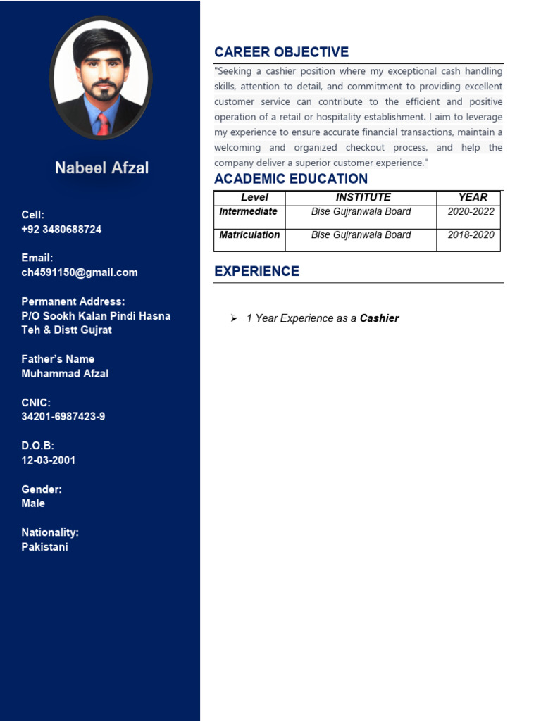 Nabeel Afzal CV | PDF