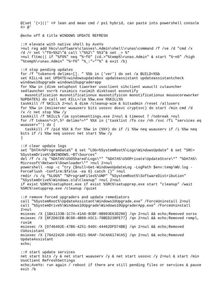 Windows Update Refresh | PDF