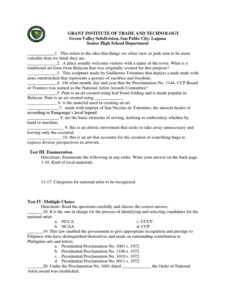 Collaborative Exam - CPAR | PDF