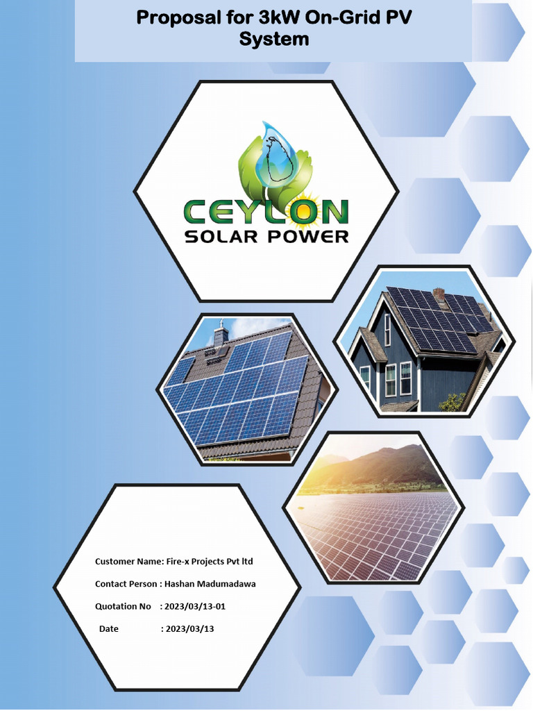 5.5KW Solar Off-Grid Proposal | PDF