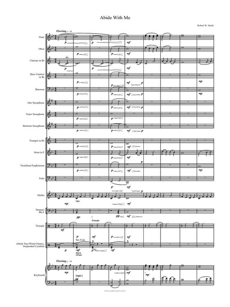 Abide With Me - Score and Parts | PDF
